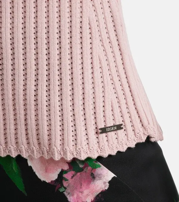 Erdem Pointelle Cotton Top