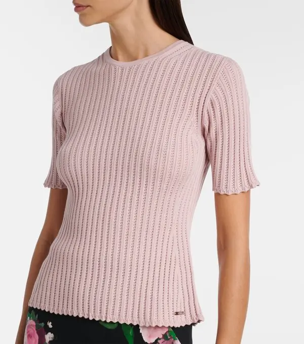 Erdem Pointelle Cotton Top