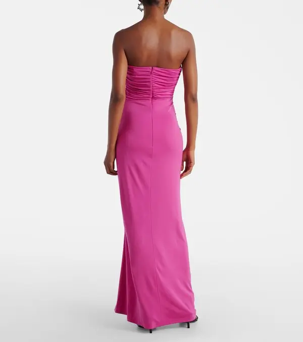 Simkhai Emma Gathered Bustier Dress - Pink