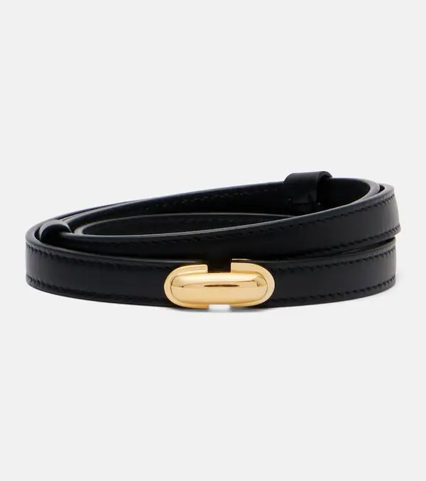 Savette Symmetry Leather Belt - Black