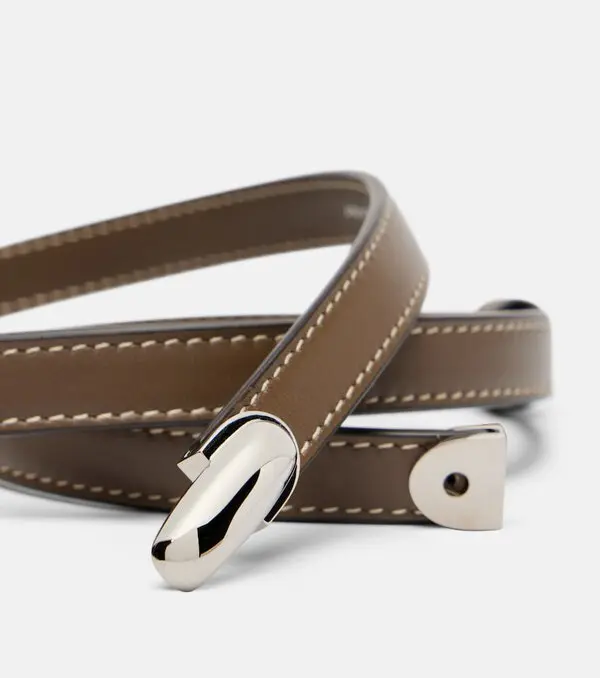 Savette Symmetry Leather Belt - Brown