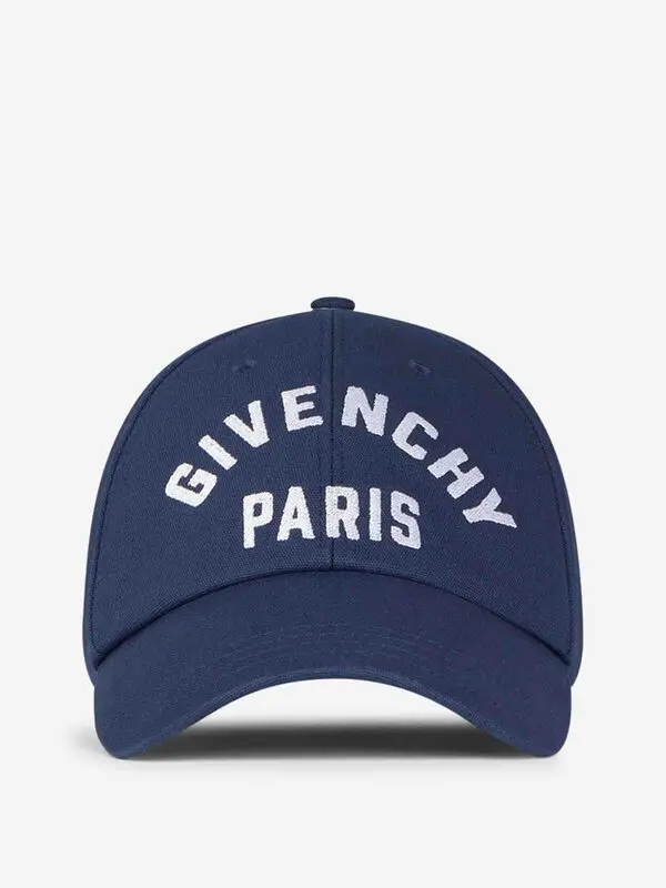 Givenchy Embroidered Cotton Cap - Cobalt Blue