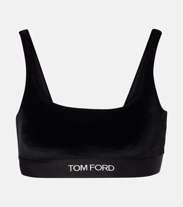 TOM FORD Velvet Bra Top - Black