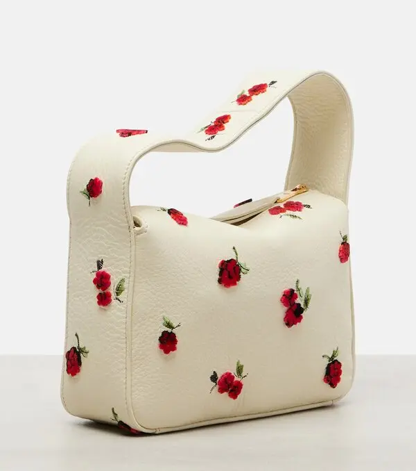 Khaite Elena Small Leather Shoulder Bag