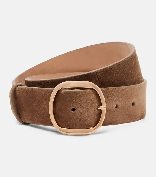 Gabriela Hearst Elster Suede Belt - Brown