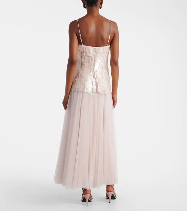 Simkhai Maxine Sequined Maxi Dress
