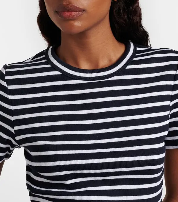 Veronica Beard Pruitt Striped Cotton-blend T-shirt