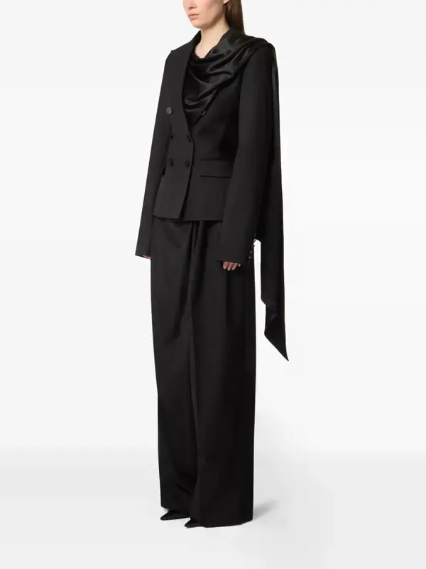 Nina Ricci Draped-scarf Blazer