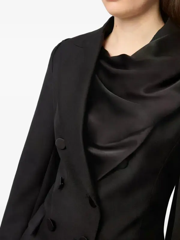 Nina Ricci Draped-scarf Blazer