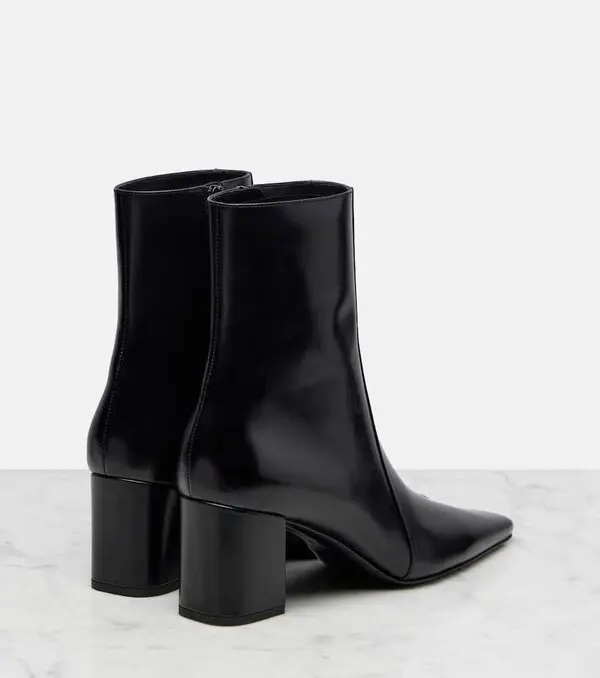 Saint Laurent Rainer Leather Ankle Boots