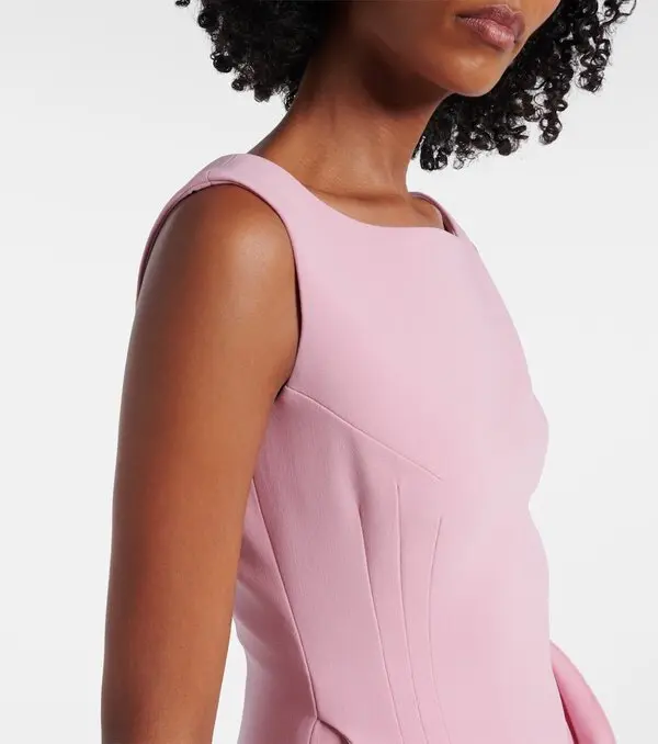 Magda Butrym Floral-applique Wool-blend Minidress