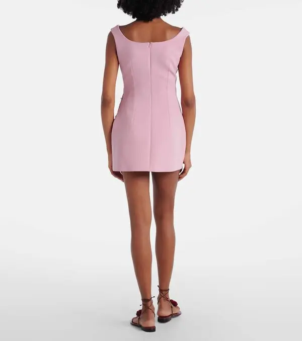 Magda Butrym Floral-applique Wool-blend Minidress
