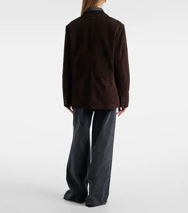 Staud Corrine Suede Jacket - Brown