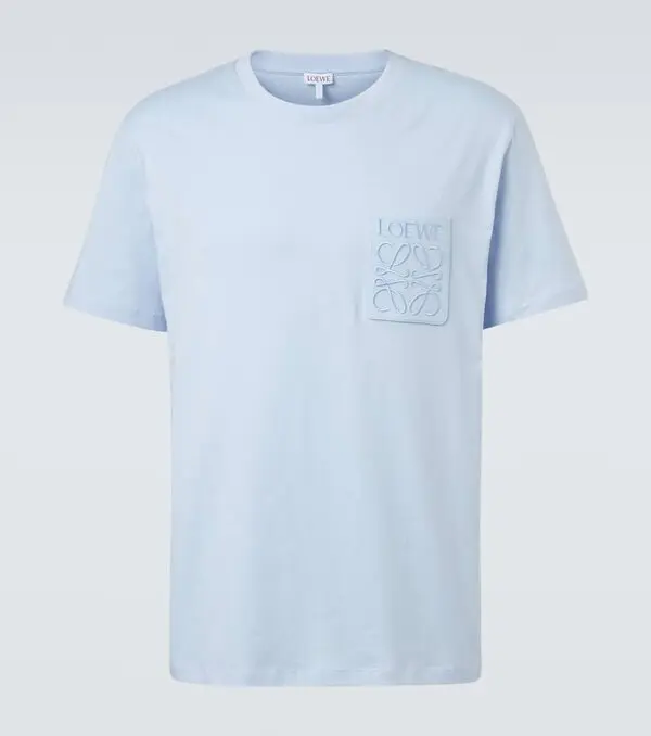 Loewe Anagram Cotton T-shirt - Blue