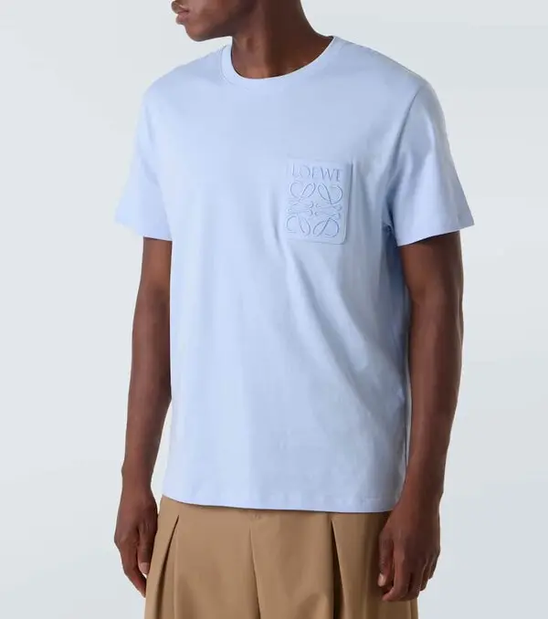 Loewe Anagram Cotton T-shirt - Blue