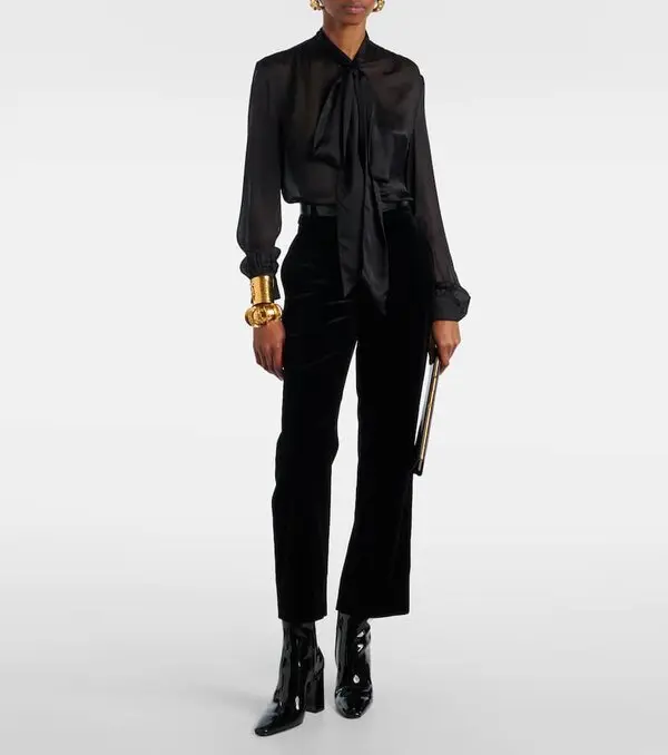 Saint Laurent Rainer 90 Patent Leather Ankle Boots