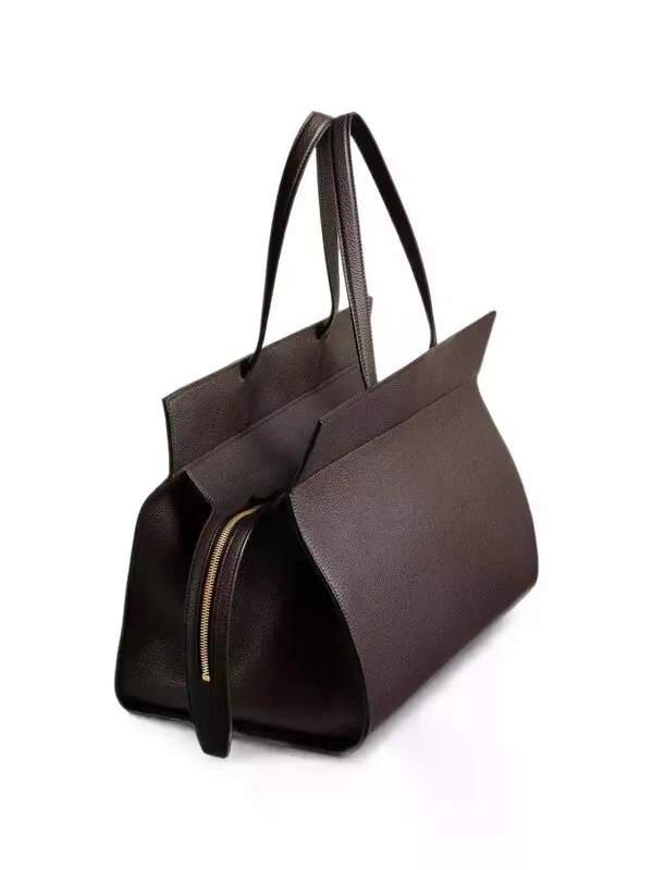 Khaite Crosby Leather Tote - Brown