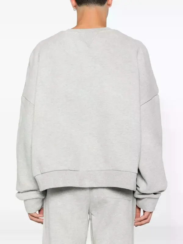 ENTIRE STUDIOS Crew Neck Cotton Sweatshirt - Grey