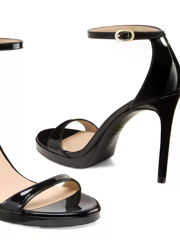 STUART WEITZMAN Platform Ankle-strap Sandals - Black
