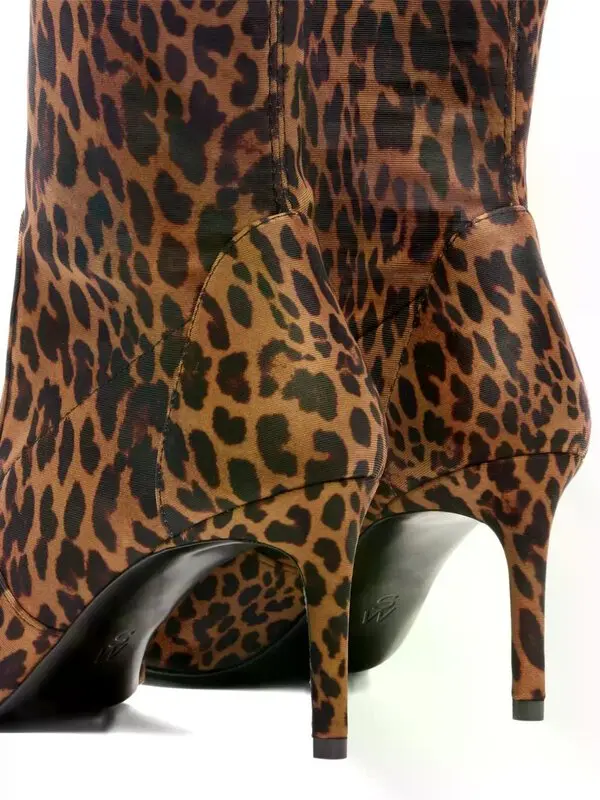 STUART WEITZMAN 100mm Leopard-print Stiletto Boots