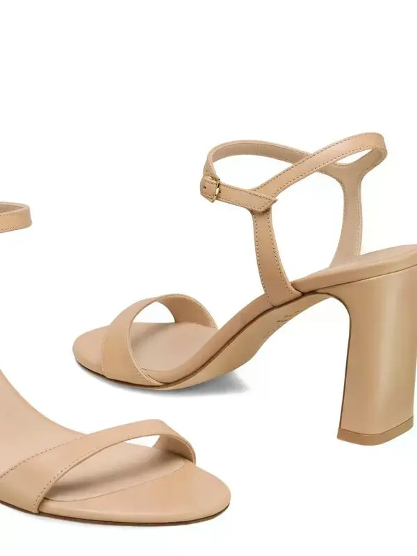 STUART WEITZMAN Block Heel Ankle Strap Sandals
