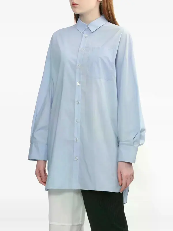 ENFOLD Draped-back Shirt