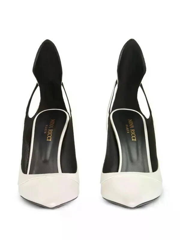 Nina Ricci Satin Cut-out Pumps