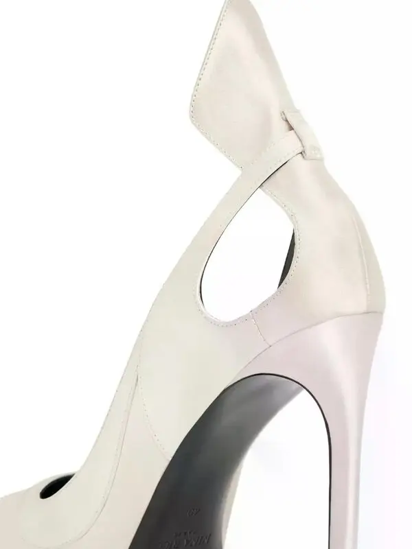 Nina Ricci Satin Cut-out Pumps