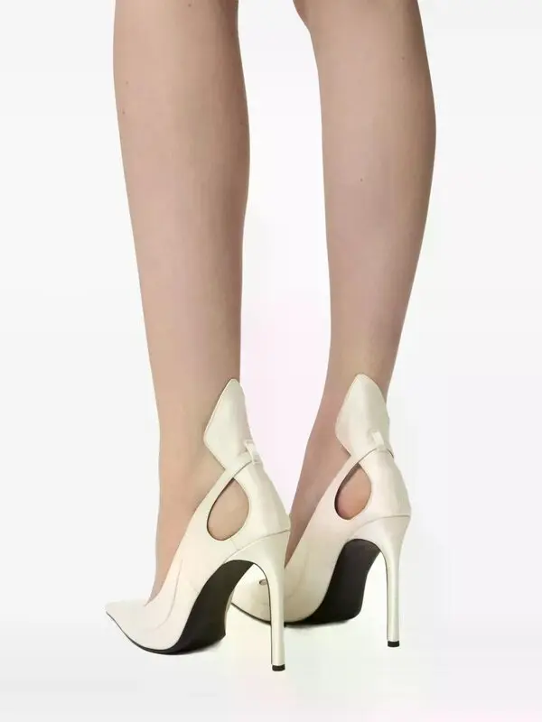 Nina Ricci Satin Cut-out Pumps