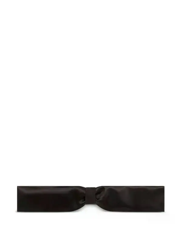Nina Ricci Satin Bow Tie - Black