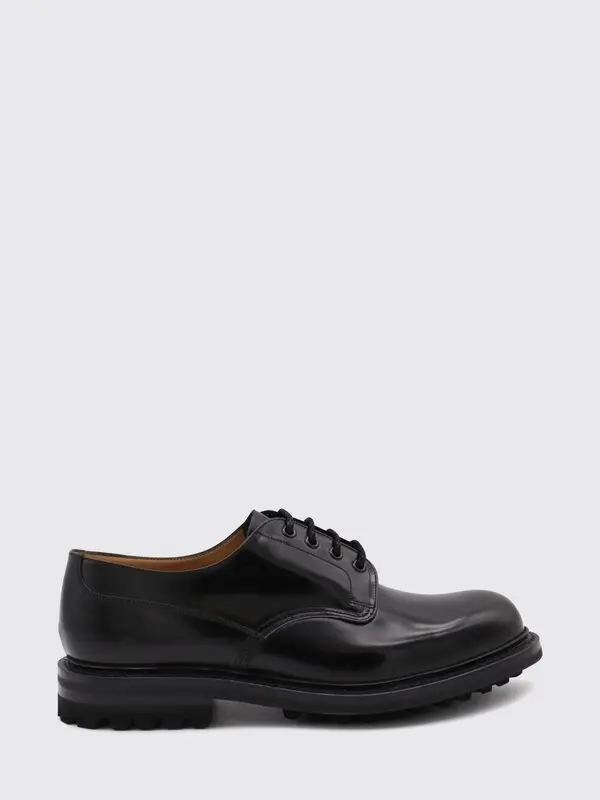 Church's Neil Derby Shoes In Smooth Calfskin With Notched Rubber Sole