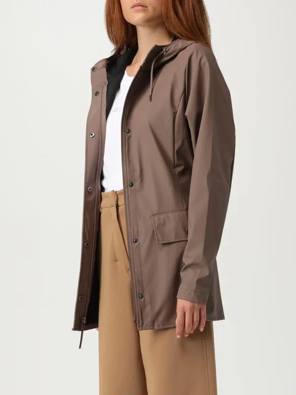 Rains Belted Jacket - Brown