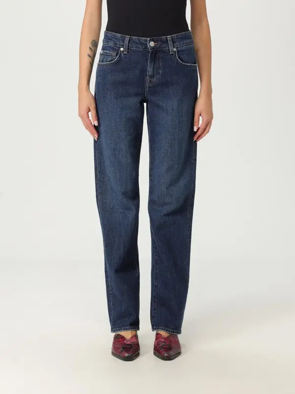 7 For All Mankind Straight Leg Jeans - Navy