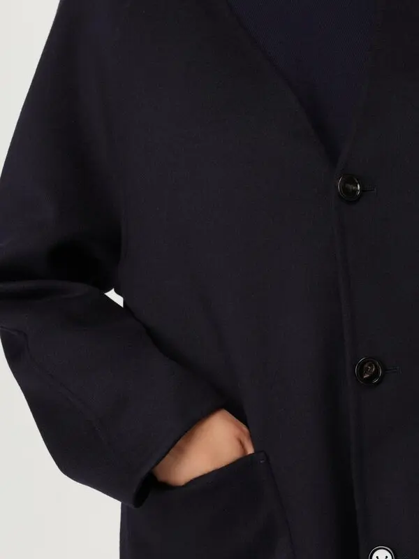 Bottega Veneta Navy Coat - Blue
