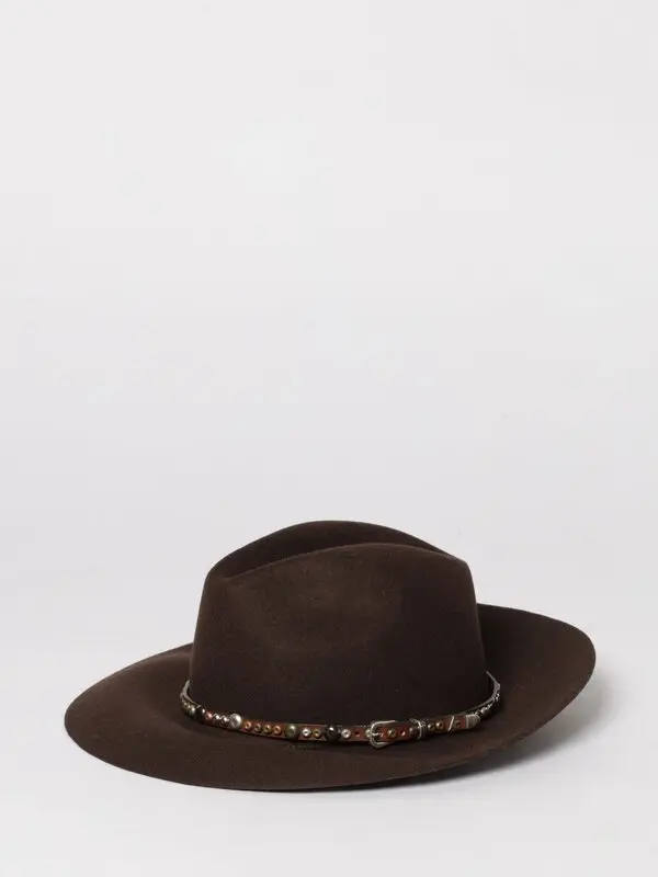GOLDEN GOOSE Felted Hat - Brown