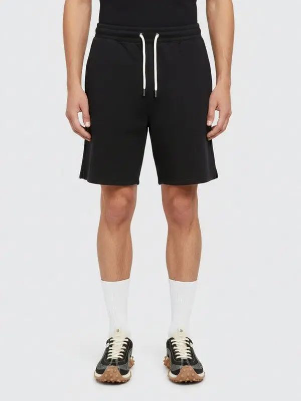 AMI Paris Organic Cotton Jogging Shorts - Black