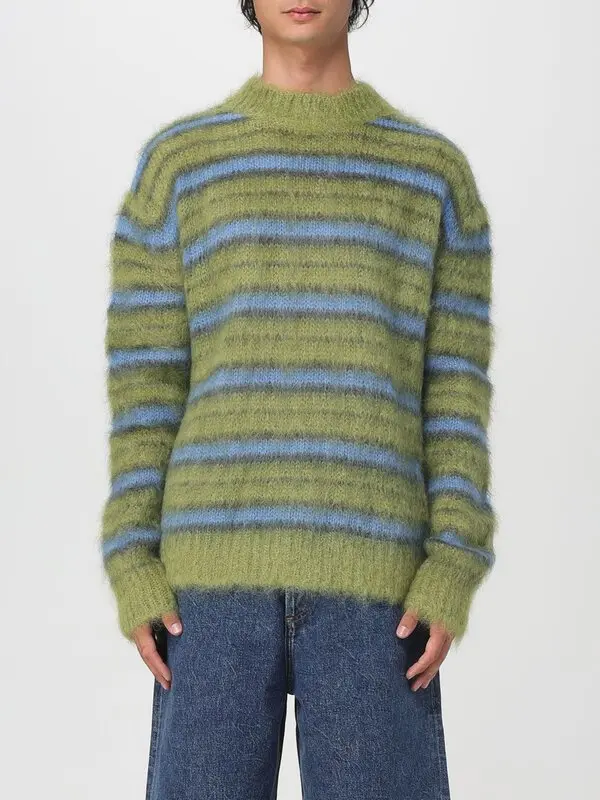 Marni Striped Pullover Sweater - Green