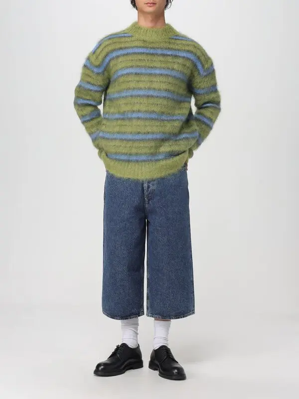 Marni Striped Pullover Sweater - Green