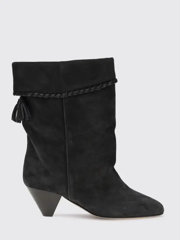 Isabel Marant Étoile Suede Slouch Boots - Black
