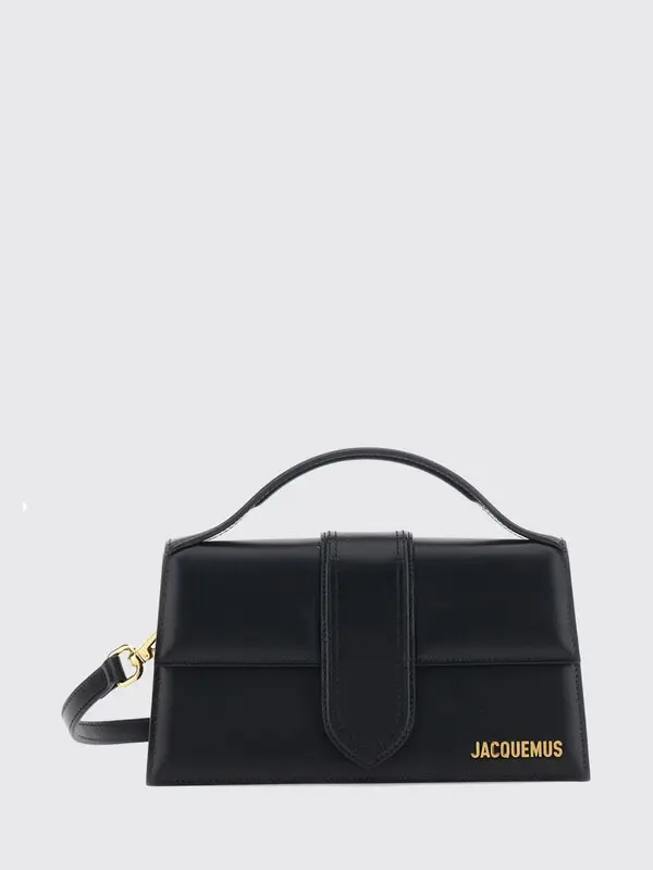 Jacquemus Le Grand Bambino Handbag In Smooth Calfskin Leather - Black 1