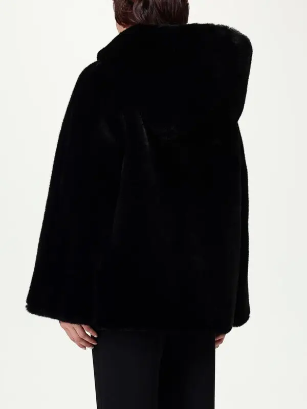 Emporio Armani Fur Coat - Black