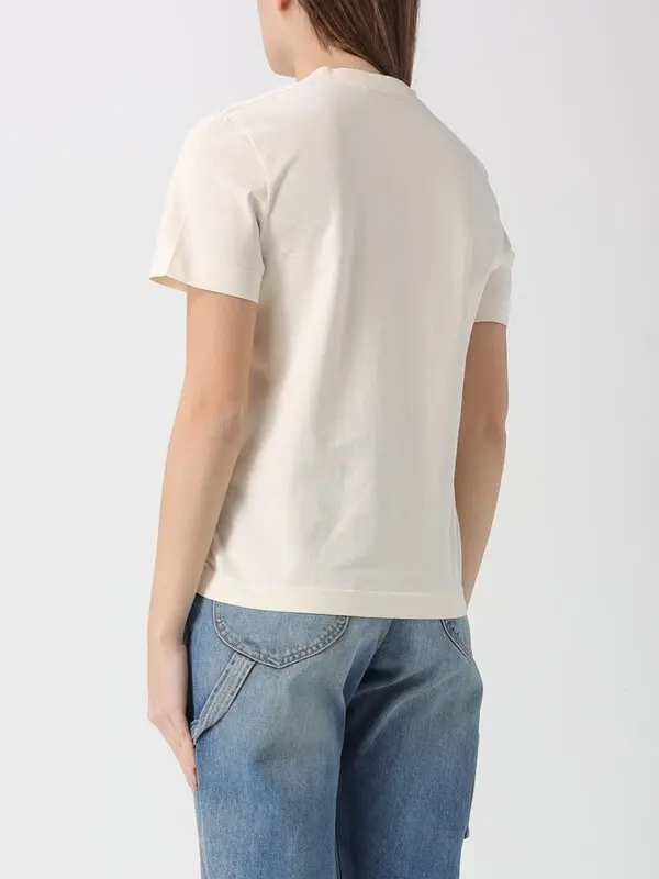 Jacquemus Short Sleeve Stretch-cotton Crewneck T-shirt - Beige