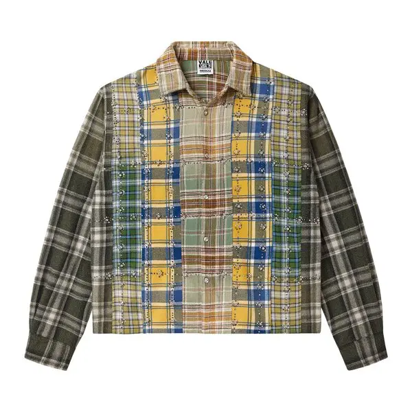 VALE FOREVER Earth Day Patchwork Flannel