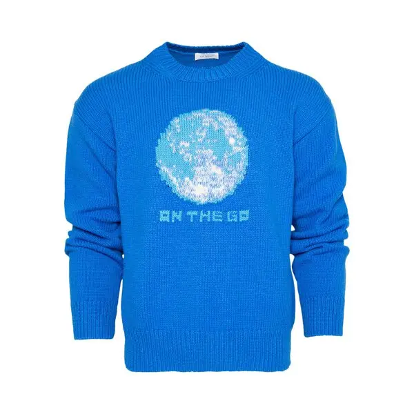 Off-White Onthego Moon Chunky Knit Crewneck