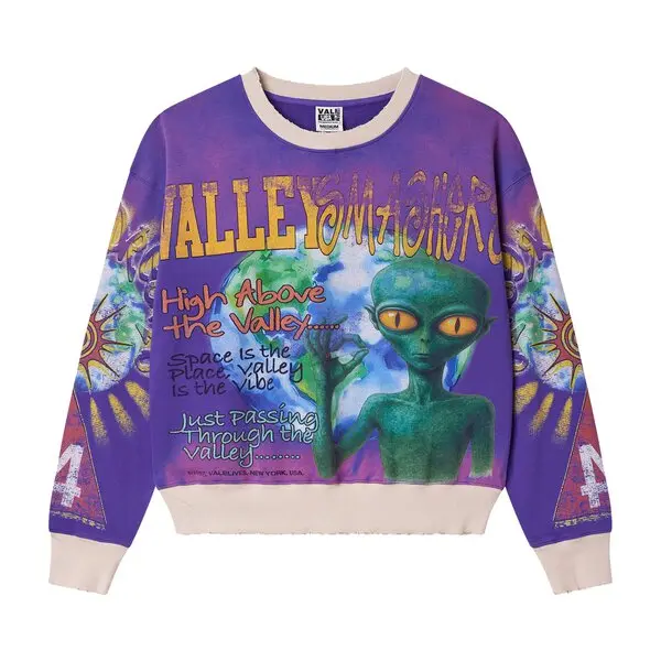 VALE FOREVER Space Alien Crewneck