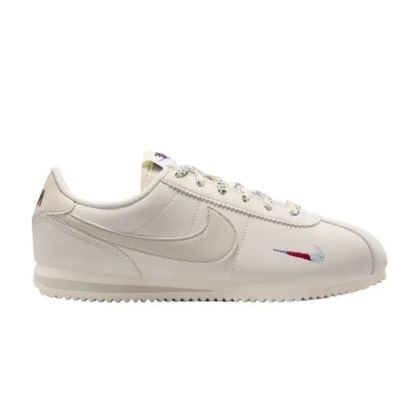 Nike Cortez Gs 'mini Swoosh' Sneaker - Cream
