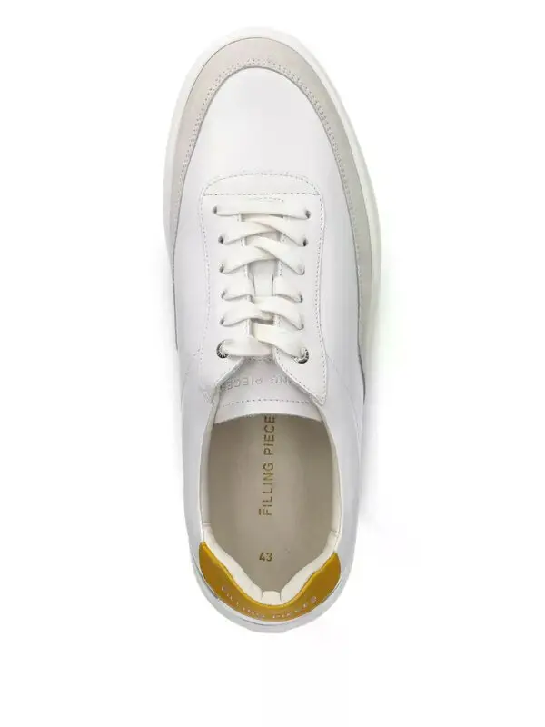 Filling Pieces Mondo Squash Leather Sneakers - White