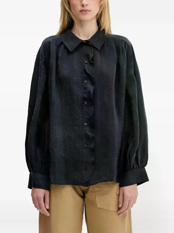 SAMSOE SAMSOE Ruffled Balloon-sleeve Shirt