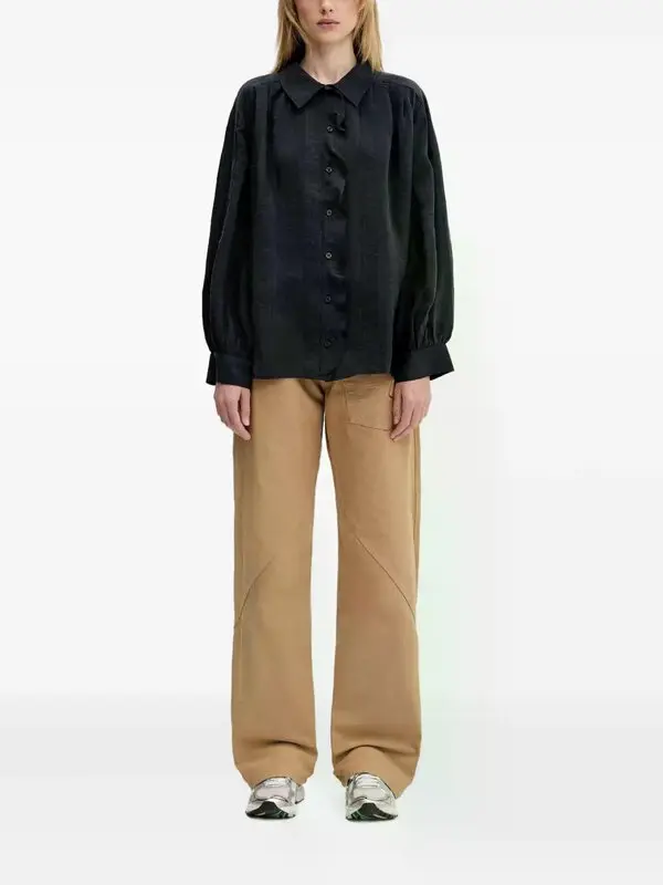 SAMSOE SAMSOE Ruffled Balloon-sleeve Shirt