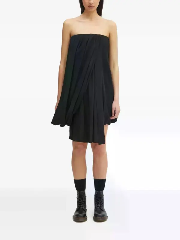 JW Anderson Draped Bustier Strapless Dress